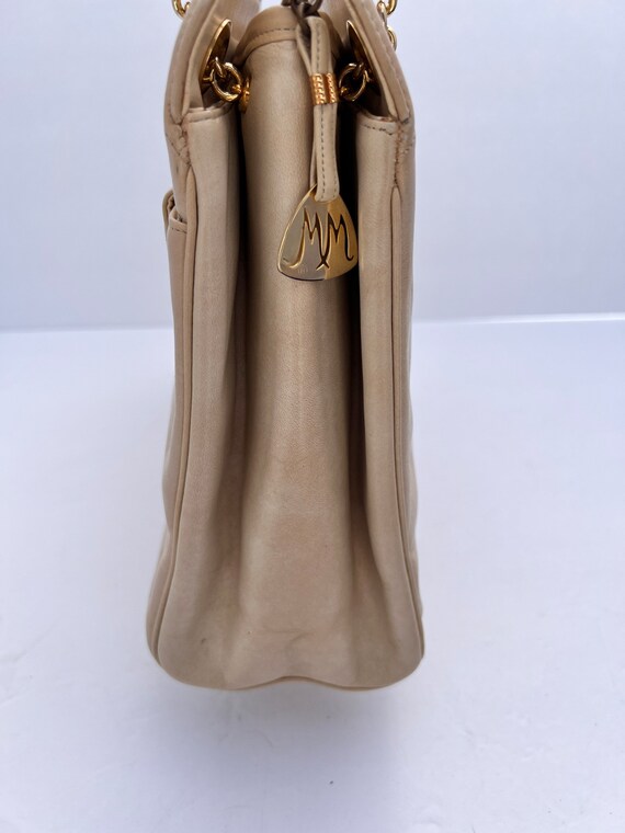 Morris Moskowitz 1960s Vintage Gorgeous Beige Leather… - Gem