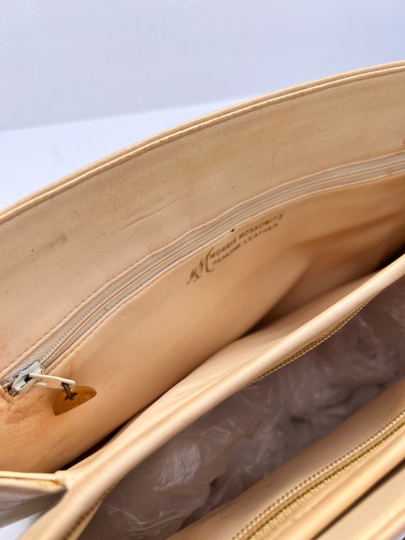 Morris Moskowitz 1960s Vintage Gorgeous Beige Leather… - Gem