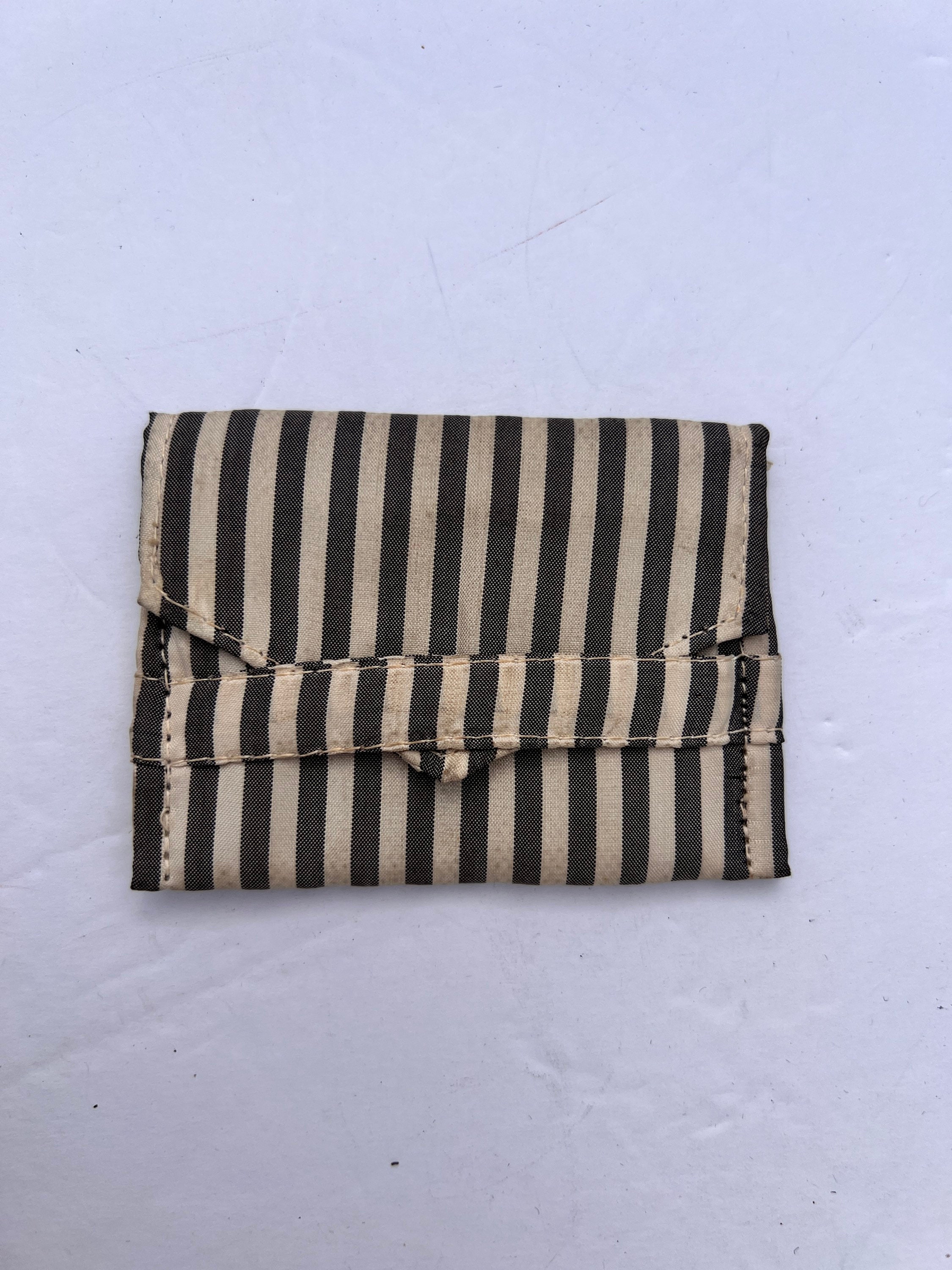 Vintage Black Fabric Bag With Kiss Closure - Etsy