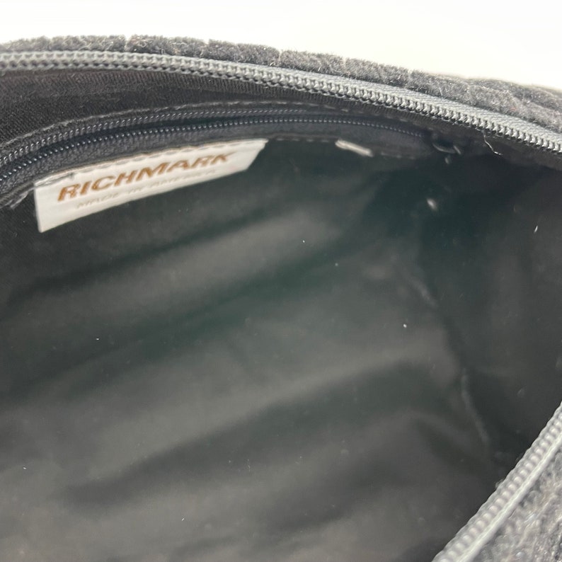 Richmark Vibtage Black Velvet Shoulder Bag - Etsy