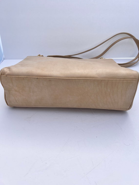 Morris Moskowitz 1960s Vintage Gorgeous Beige Leather… - Gem