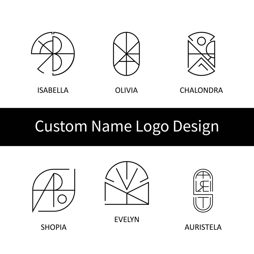 Name Logo Design, Custom Logo Name, Logo Name Minimalist - Etsy