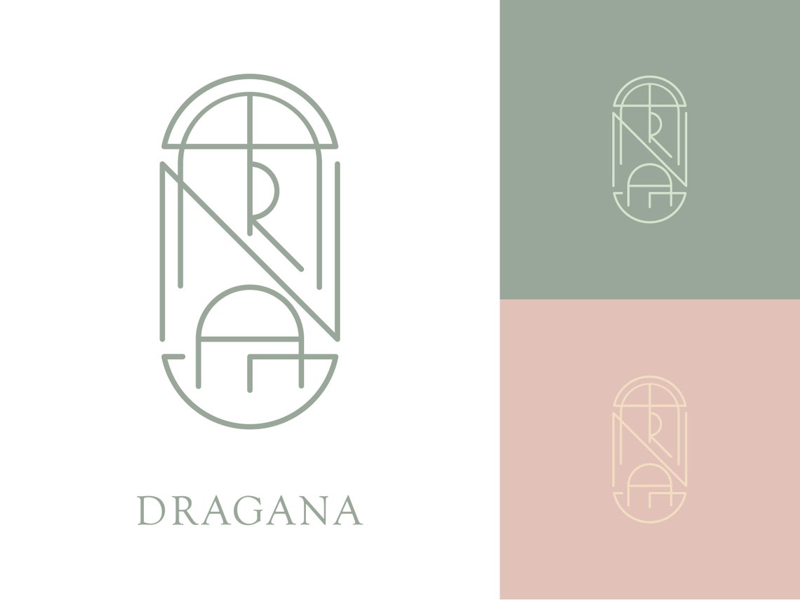 Name Logo Rectangular Shape With Rounded Corners Sleek and Professional ...