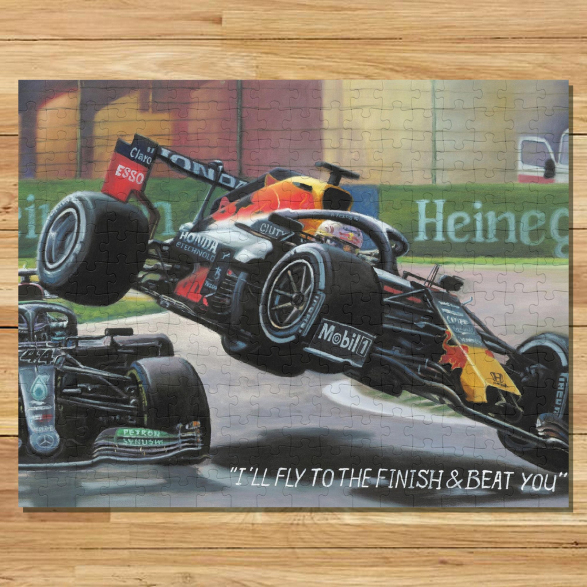 Lewis Hamilton & Max Verstappen F1 Crash 500 Piece Jigsaw Puzzle F1 ...