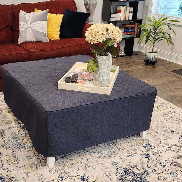 Ottoman Slipcover - Etsy