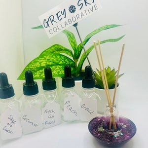 Sphere of Stars Mini Scented Oil Diffuser | Epoxy Resin Reed Diffuser ...