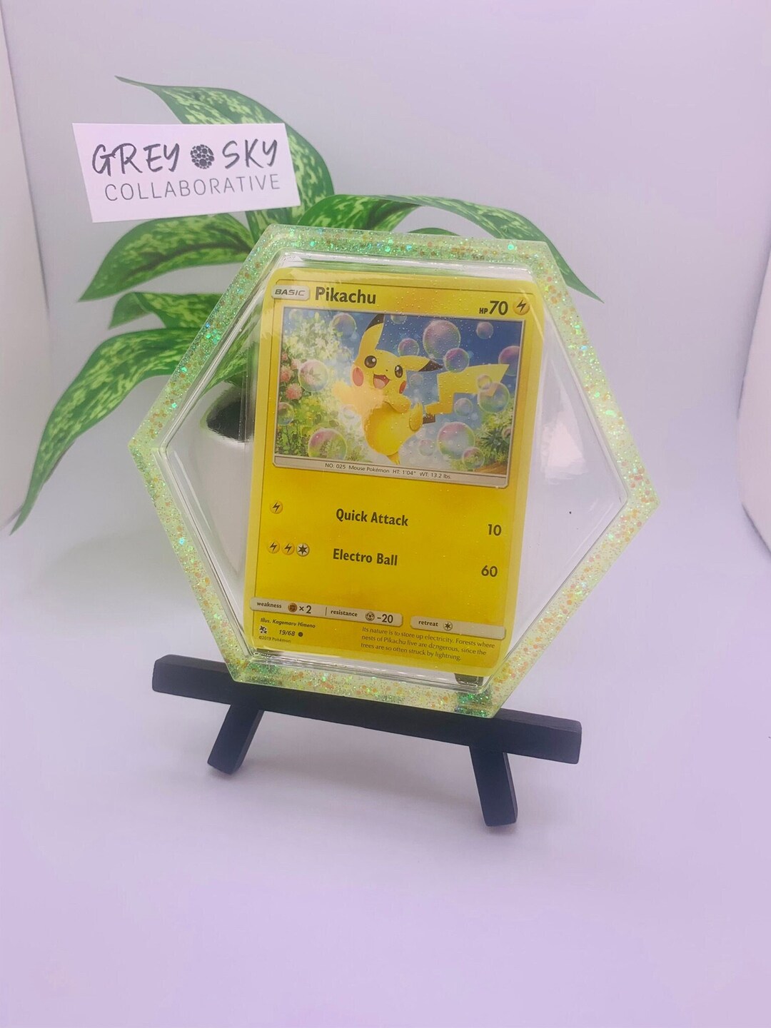 Pikachu Pokémon Card Coaster | Pokémon Card Mini Tray | Pikachu Pokémon ...