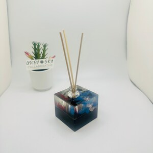 Immersed Flowerbed Mini Scented Oil Diffuser | Epoxy Resin Reed ...