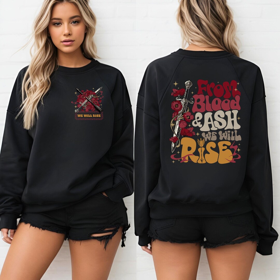 From Blood and Ash Sweater, From Blood & Ash We Will Rise Sweater, FBAA ...