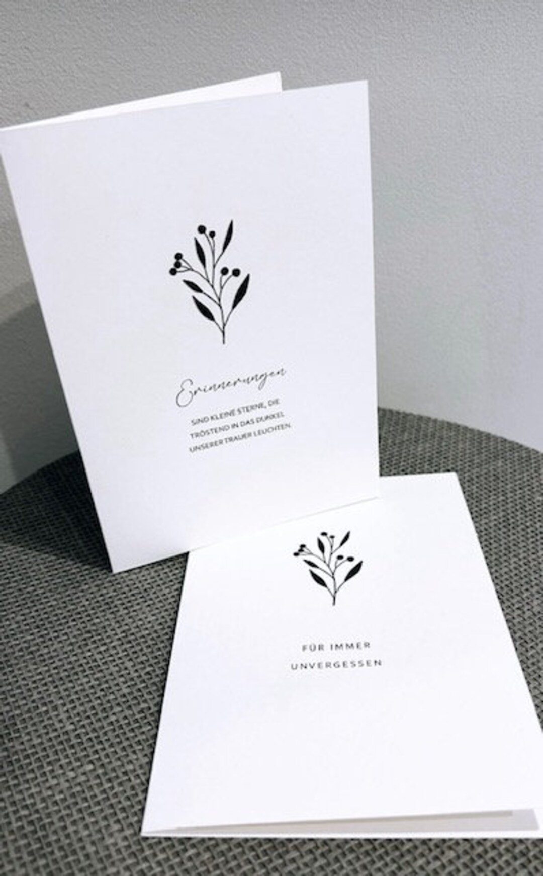 Mourning Card, Condolence Card, Folding Card, Farewell Card, in Silent ...