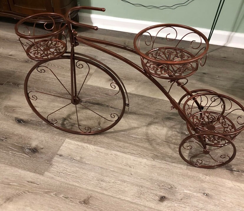 Metal Bicycle Planter Choose Your Color Garden Planter Weddings ...