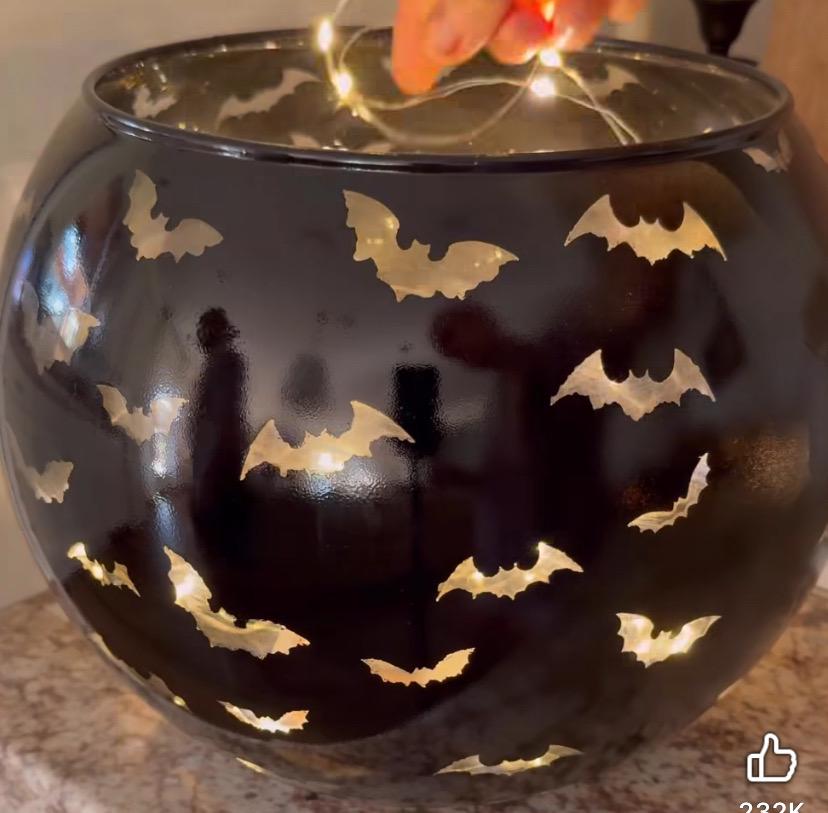Halloween Vase Glass Container Fall Halloween Wedding Gothic Decor - Etsy