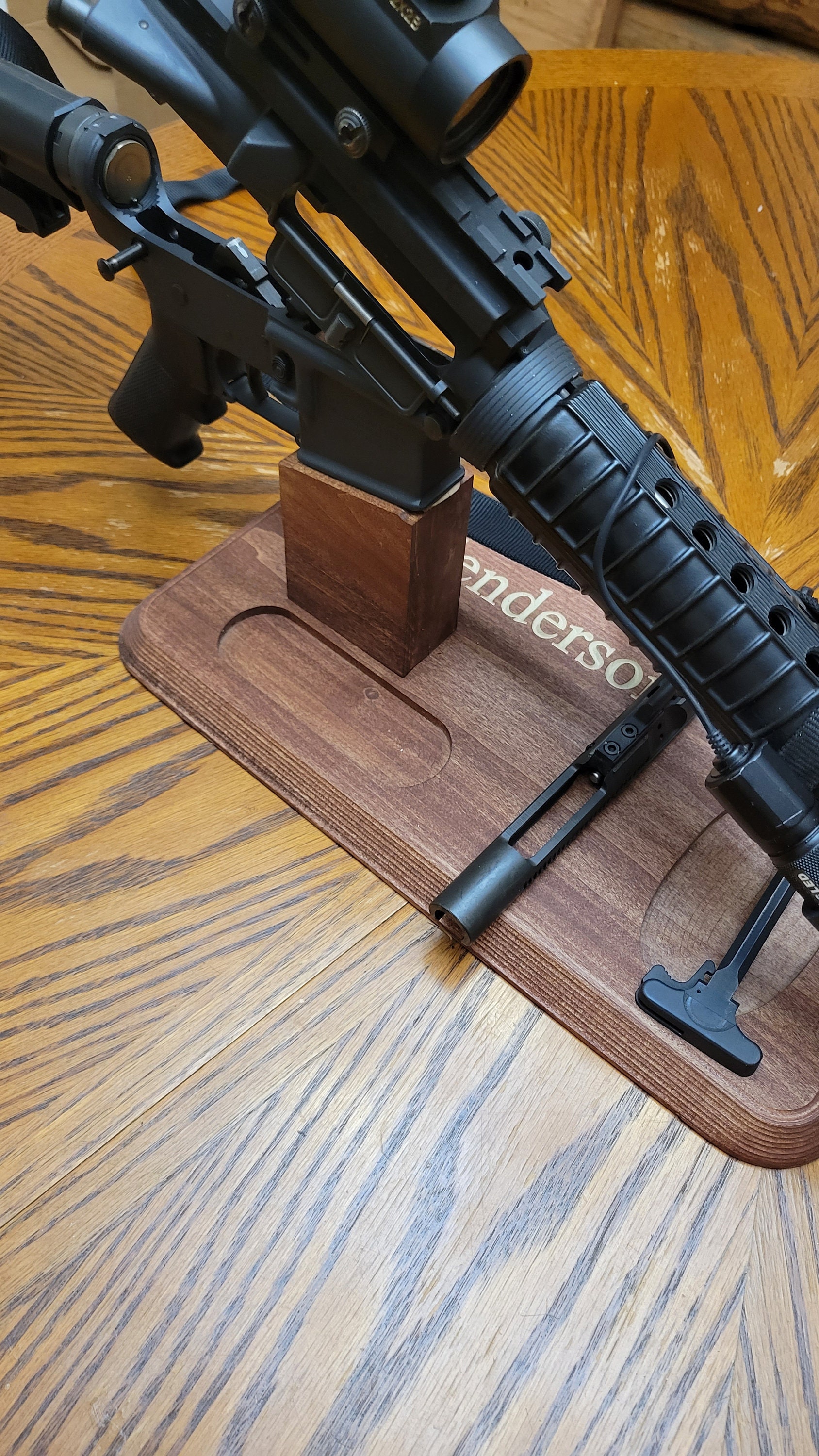 AR 15 Rifle Stand. Perfect for Working On, Cleaning or Displaying Your ...