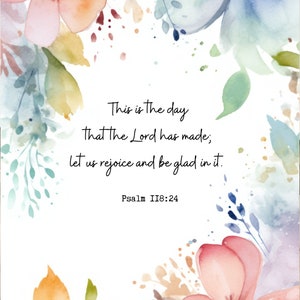 1 Verse 5 Designs this is the Day That the Lord Has Made Psalm 11824 ...