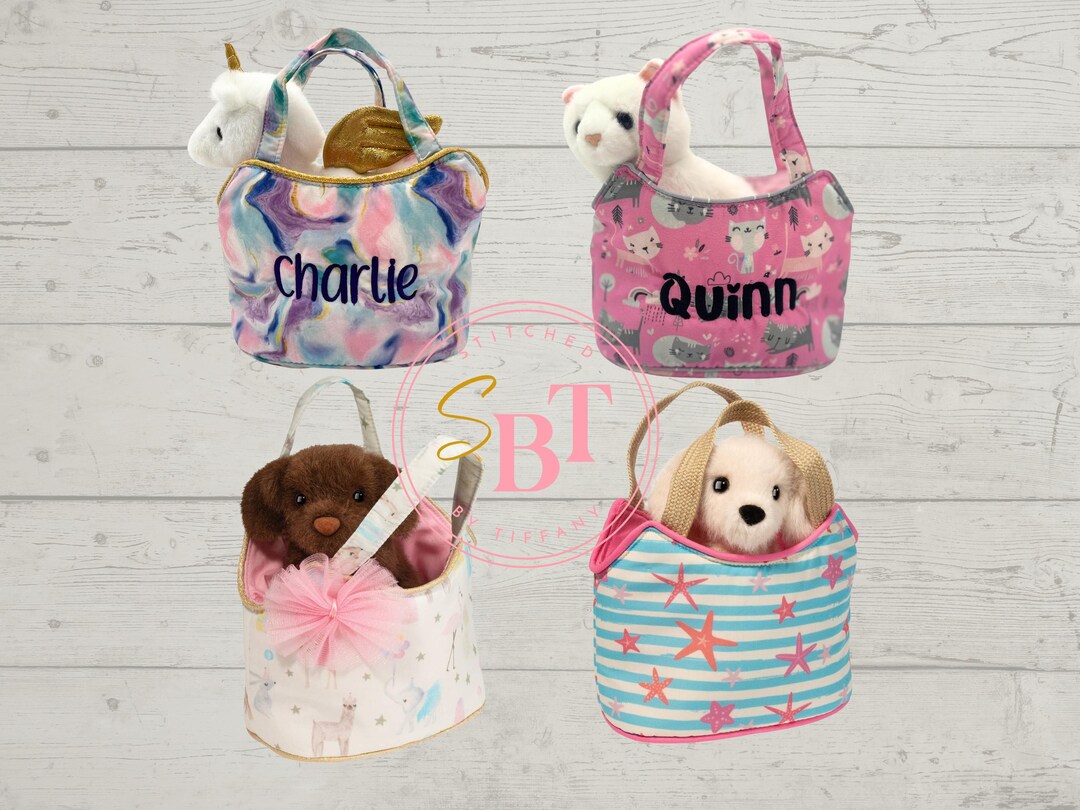 Personalized Pet Purse, Custom Embroidered, Monogrammed Plush Animal ...