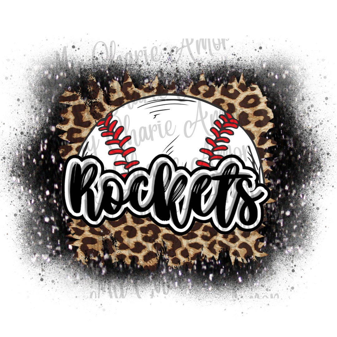 Rockets Png, Rockets Baseball, Team, Sublimation, Cheetah Print ...