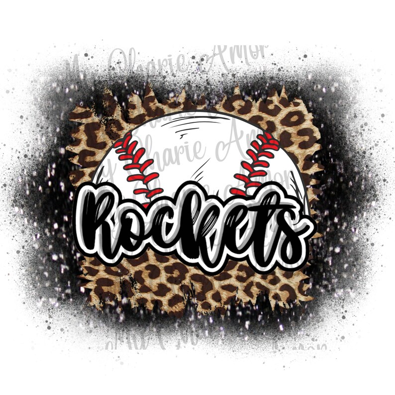 Rockets Png Rockets Baseball Team Sublimation Cheetah - Etsy