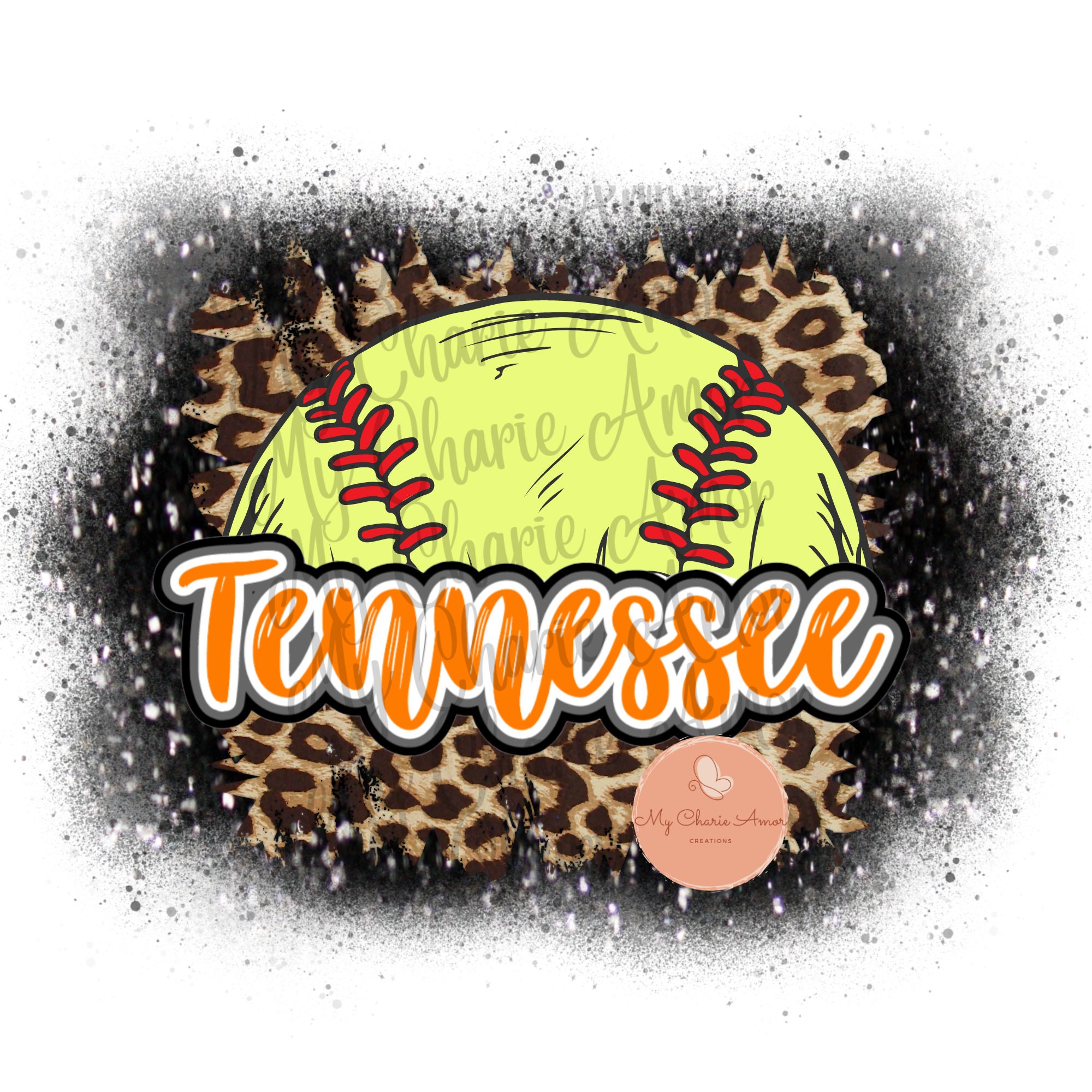 Tennessee Png Tennessee Softball Team Sublimation Cheetah - Etsy