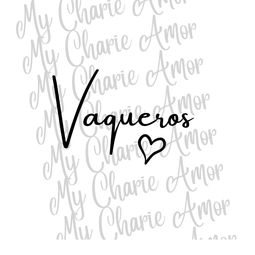 Vaqueros Svg | Vaqueros Png | Heart | School Mascot | Mascot | SVG ...