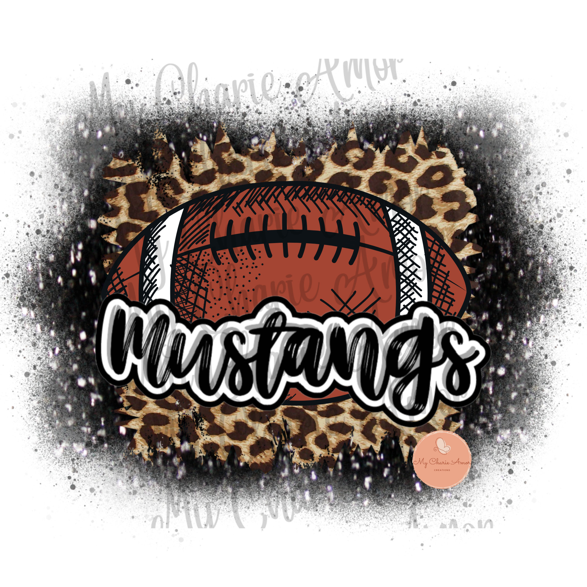 Mustang Football Logo