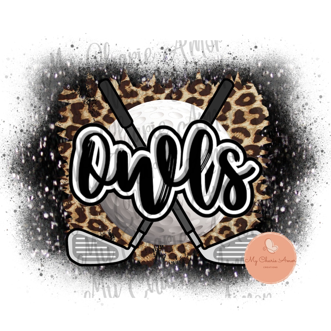 Owls Png, Owls Golf, Team, Golf, Sublimation, Cheetah Print, Glitter ...