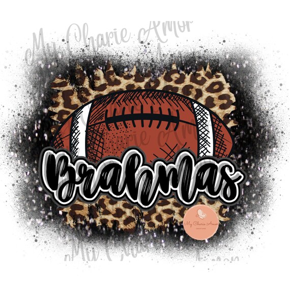 Brahmas Png Brahmas Football Team Sublimation Cheetah - Etsy India