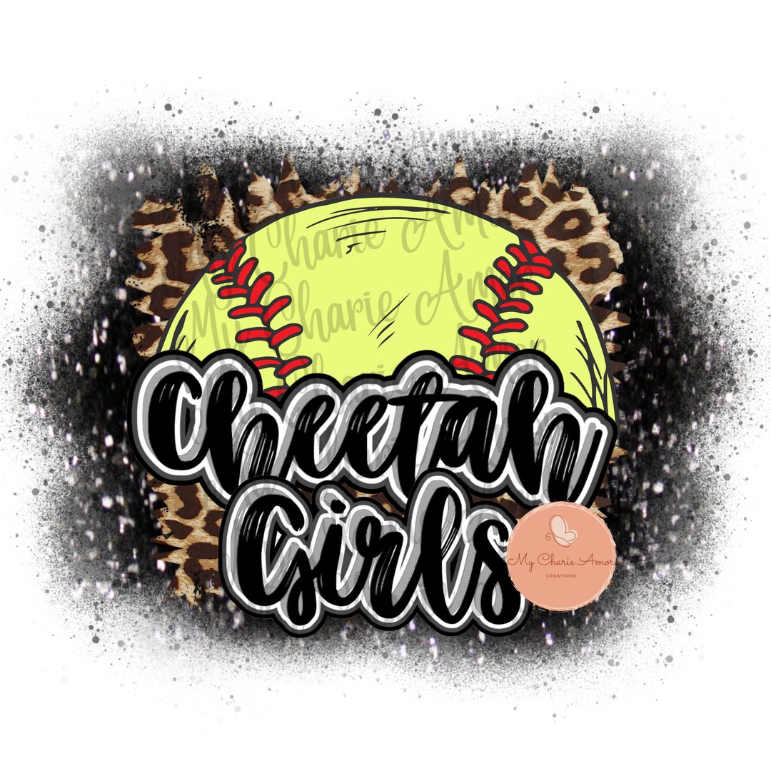 Cheetah Girls Softball, PNG, Team, Sublimation, Cheetah Print, Glitter ...