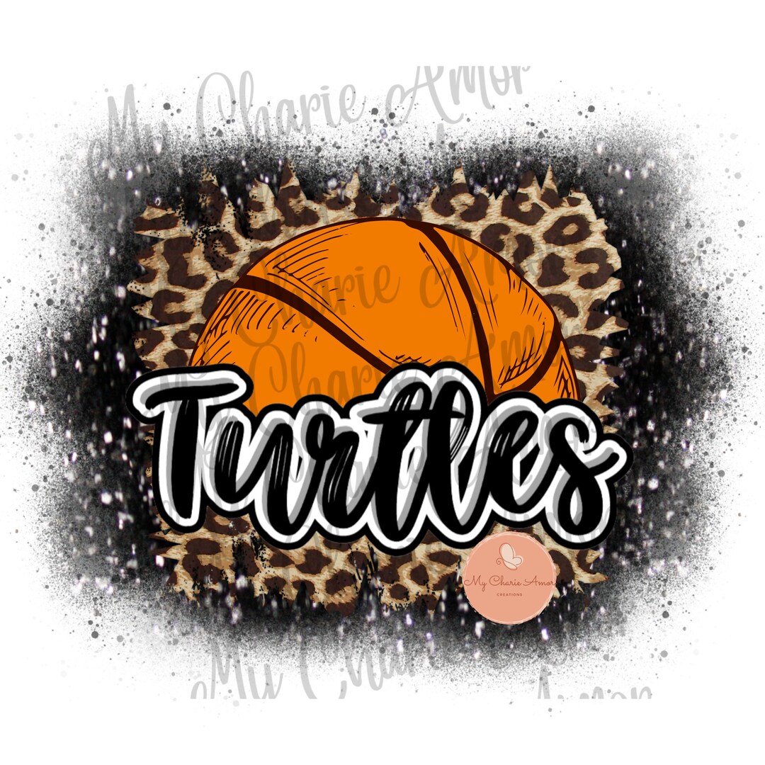 Turtles Png Turtles Basketball Team Sublimation Cheetah - Etsy