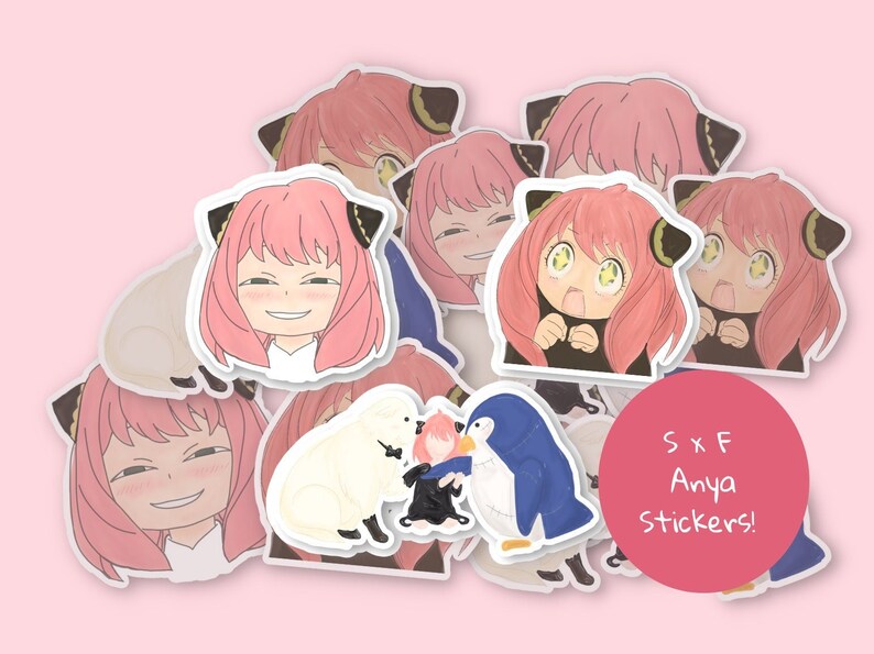 Sxf Anya Meme Stickers Glossy Water Resistant Stickers - Etsy