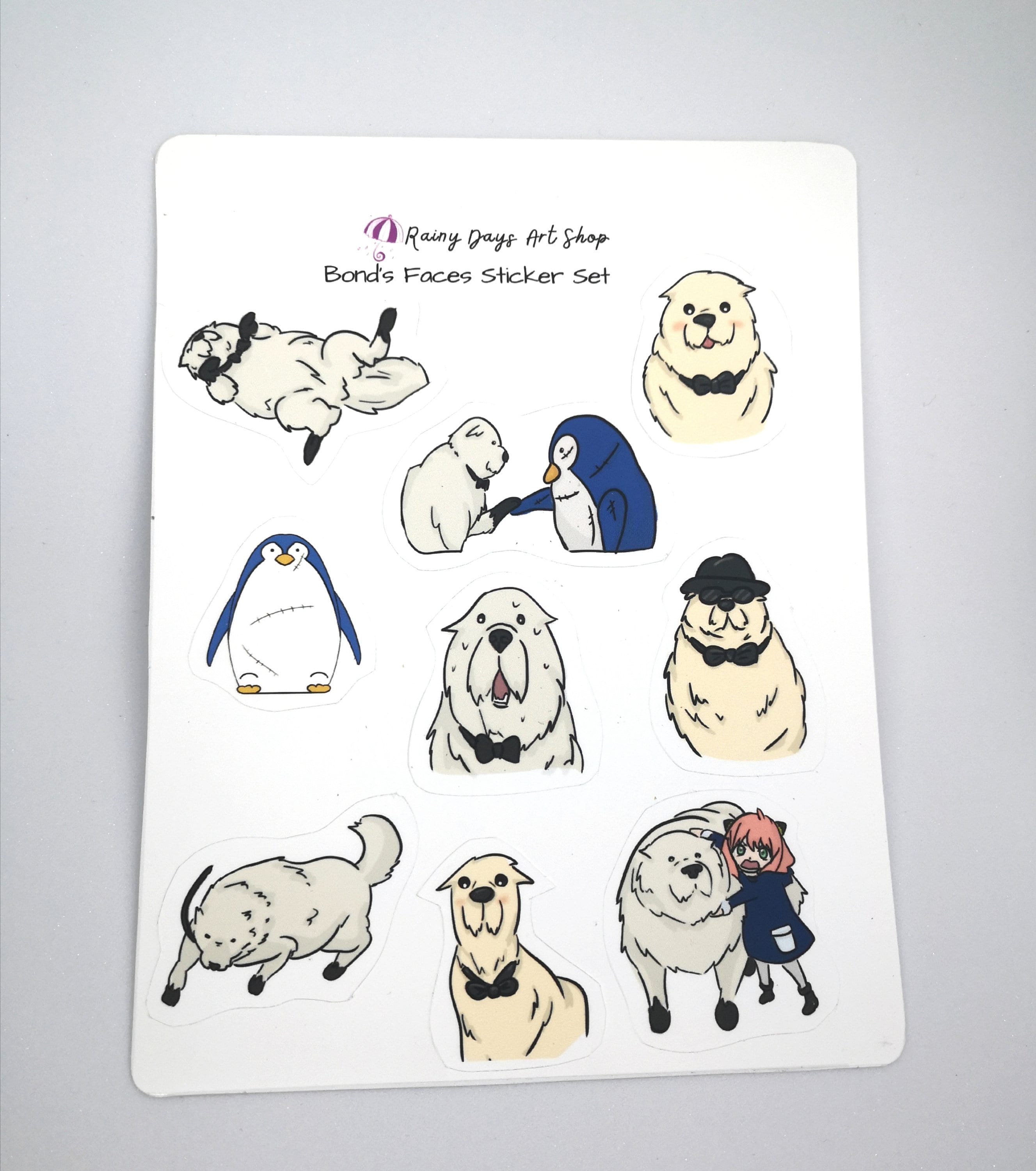 Sxf Anya Meme Faces Sticker Sheets | Matte Vinyl Stickers - Etsy