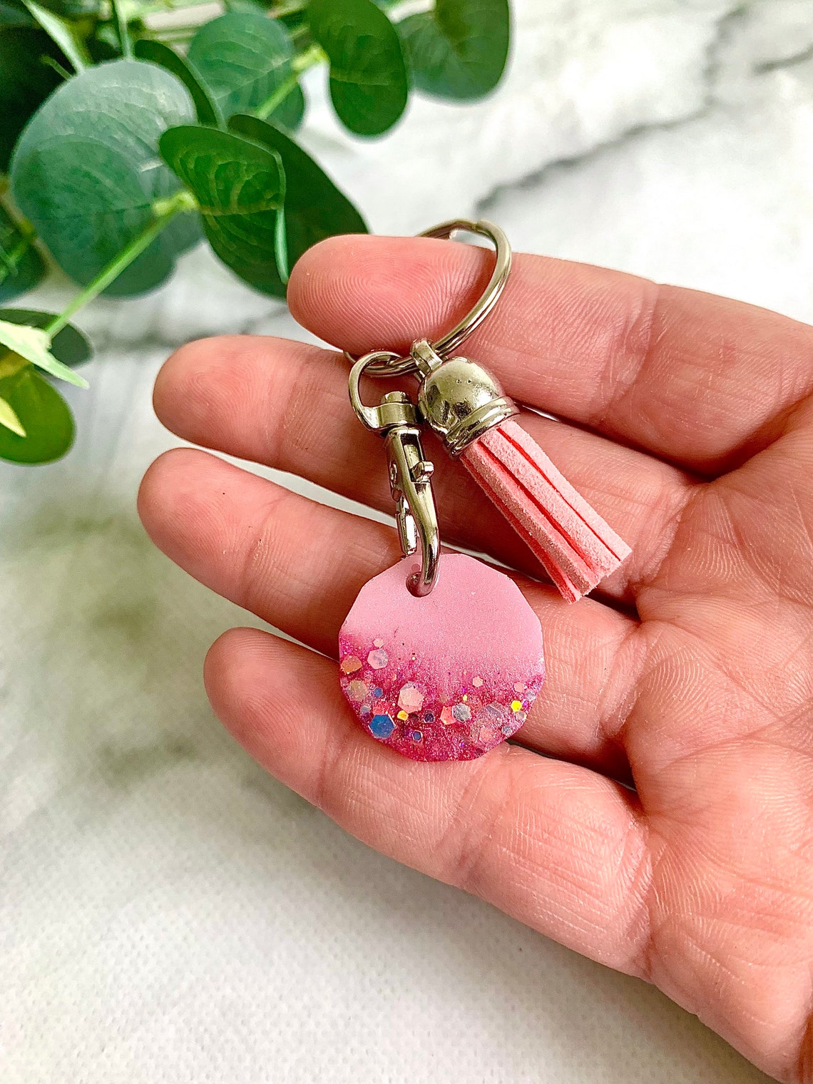 Light Pink and Glitter Shopping Trolley Token // Trolley Coin, Gym ...