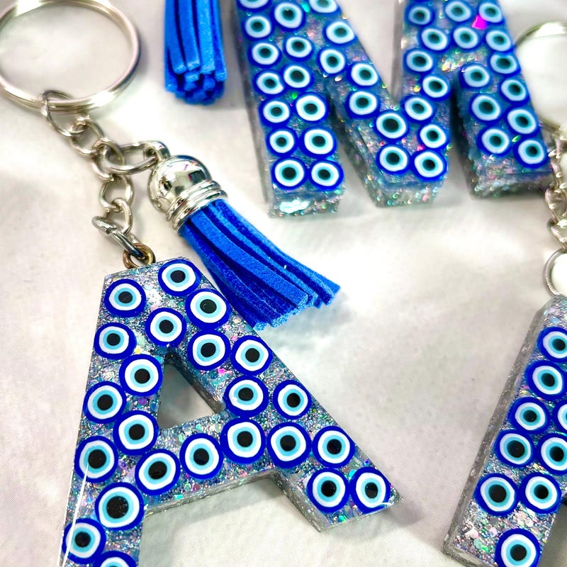 Evil Eye Keychain - Etsy UK