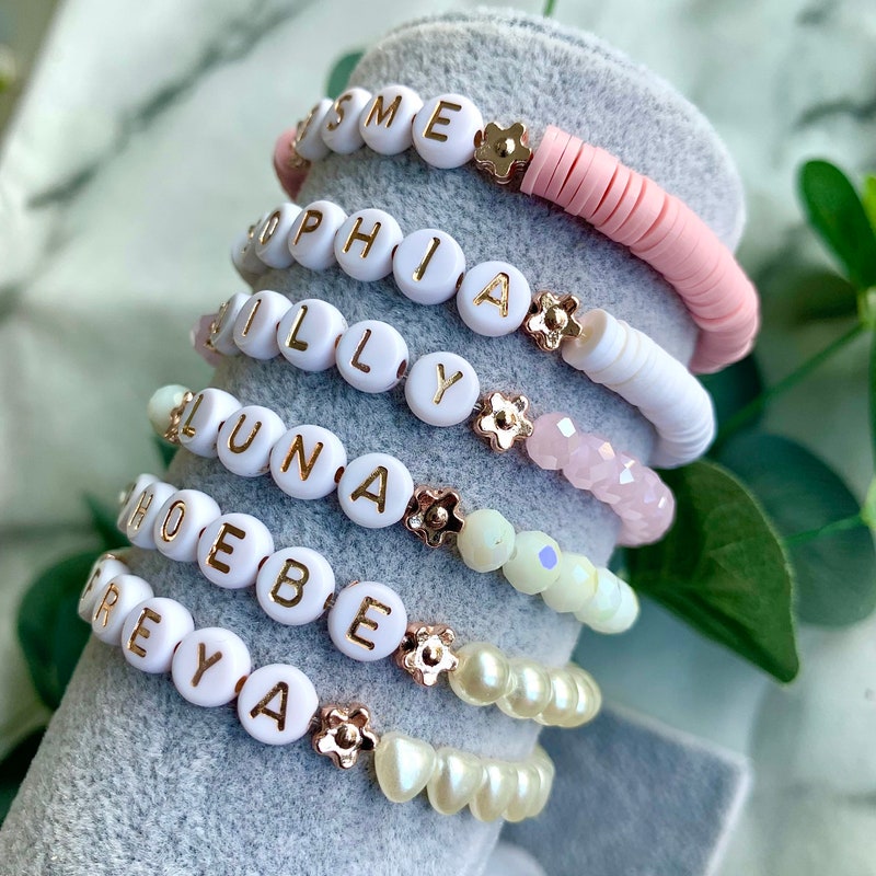 Girls Bead Bracelet - Etsy