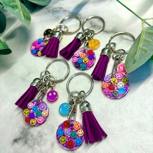 Happy Faces Trolley Token With Smile Charm // Rainbow, Locker Coin ...