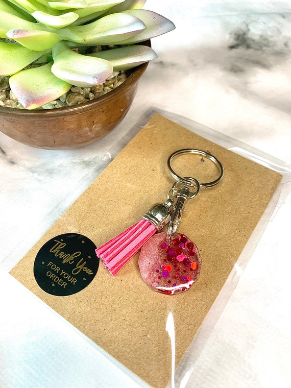 Pink Glitter Resin Trolley Token // Trolley Coin Cart Coin - Etsy UK