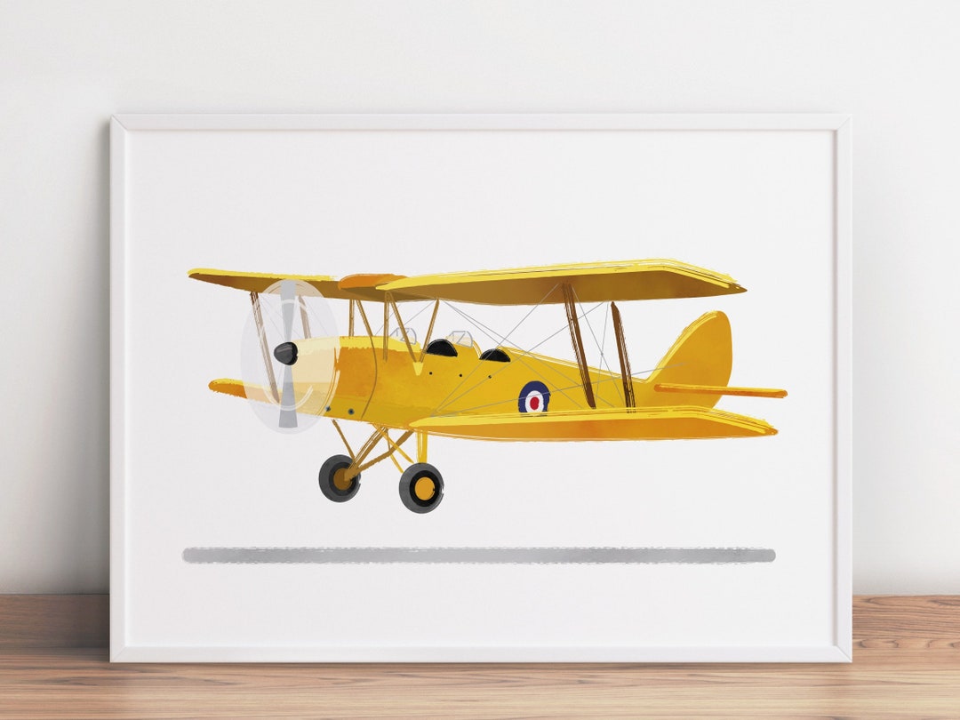 Airplane Print Aircraft Wall Art Plane Printable Aviation - Etsy