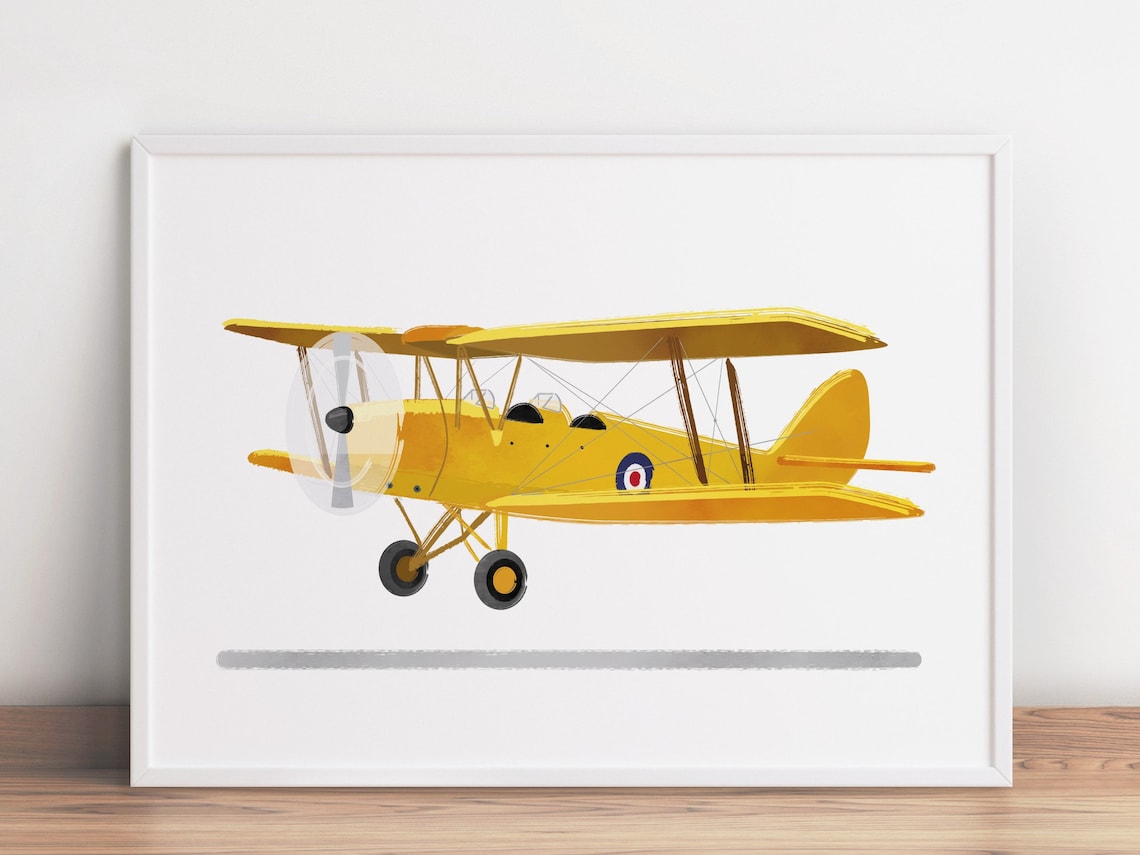 Airplane Print Aircraft Wall Art Plane Printable Aviation - Etsy