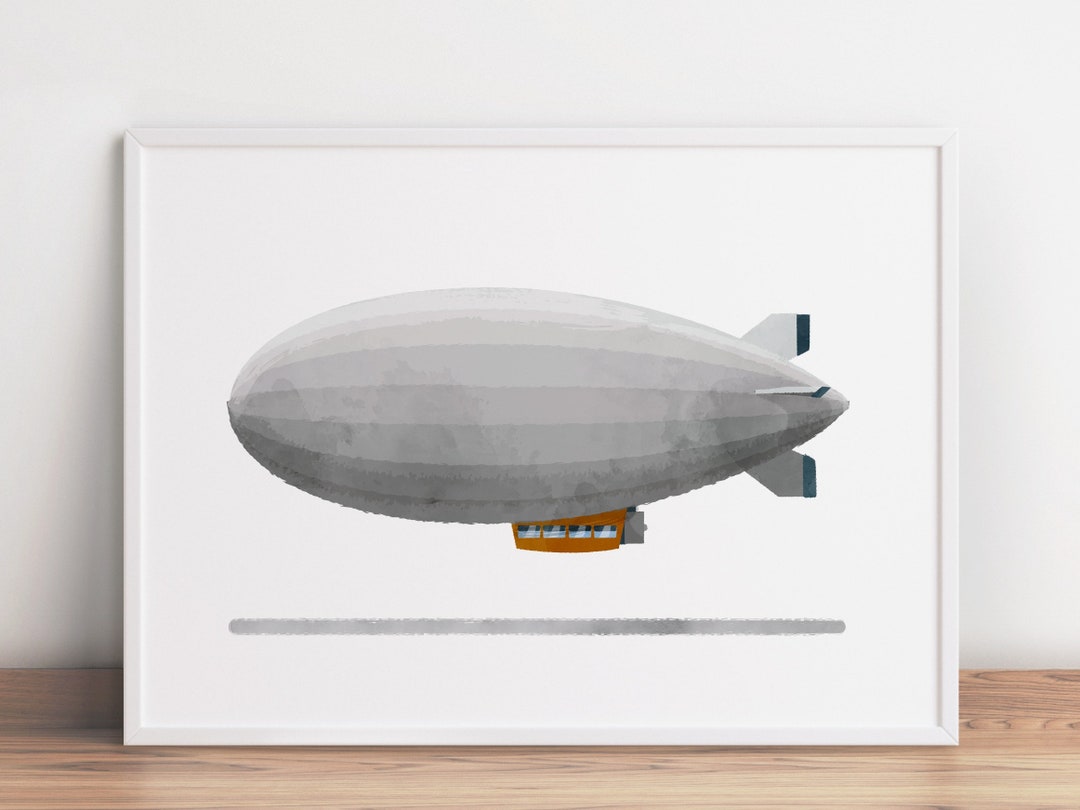 Zeppelin Print Zeppelin Wall Art Airship Print Plane Poster - Etsy