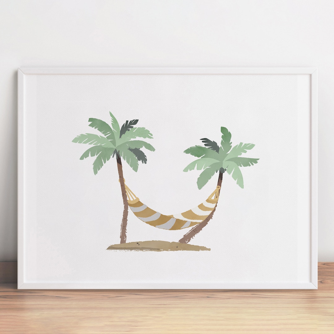 Palm Trees Print, Tropical Wall Art, Beach Prints Download, Printable ...