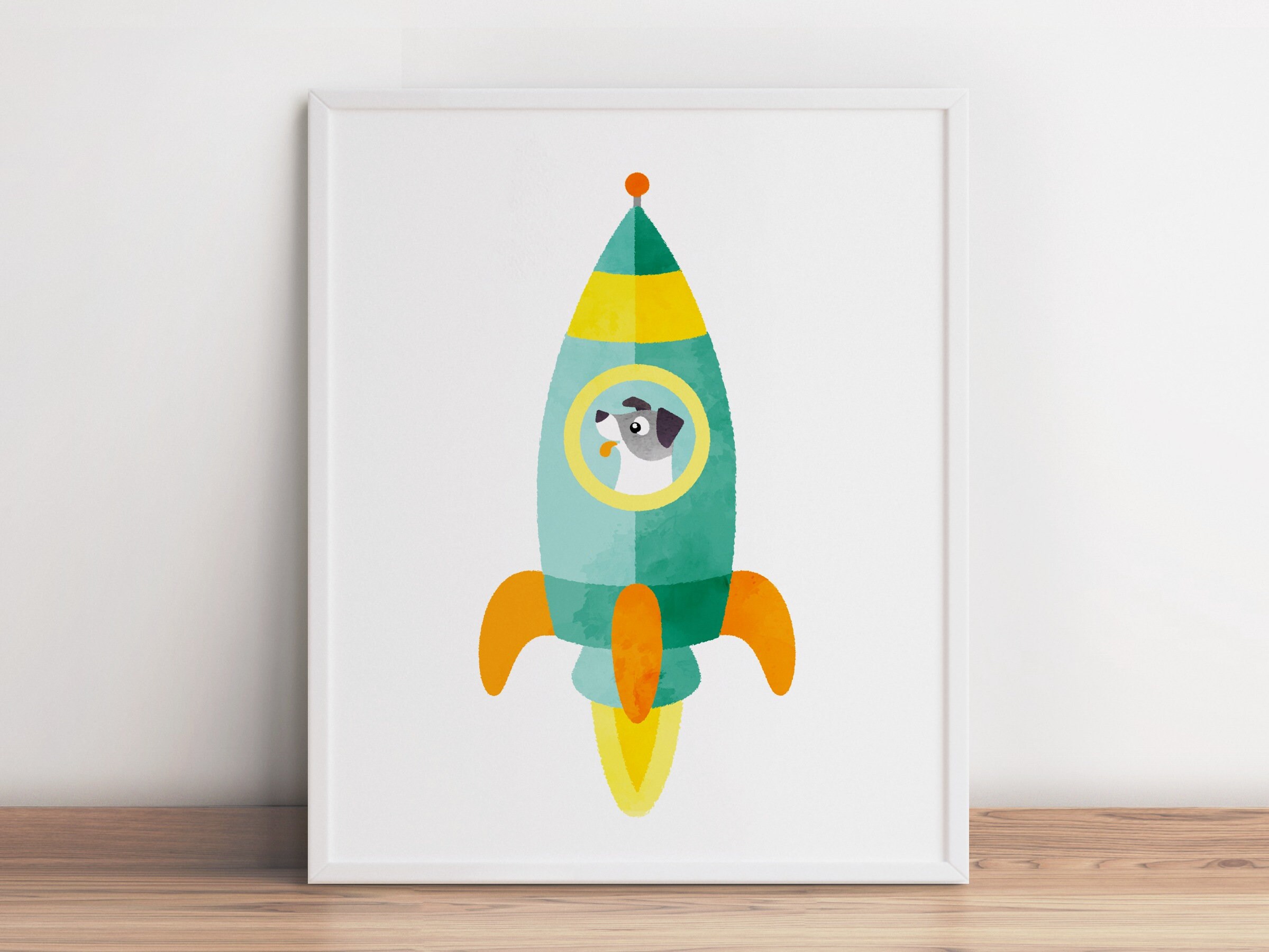 Spaceship Printable, Rocket Ship Decor, Spacecraft Toddler Print ...