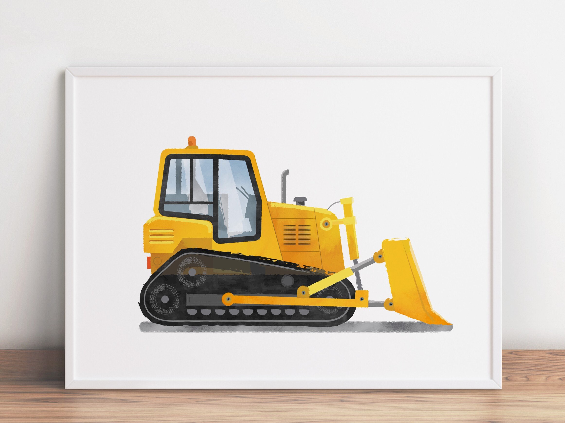 Set of 6 Vehicle Prints Construction Wall Art Transportation - Etsy Canada