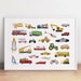 Vehicles Wall Art, Transportation Printable, Car Art Poster ...