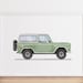 Set of 6 Vintage Sage Green Vehicle Prints, Boys Room Decor, Retro Car ...