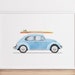 Set of 6 Vintage Baby Blue Vehicle Prints, Boys Room Decor, Retro Car ...