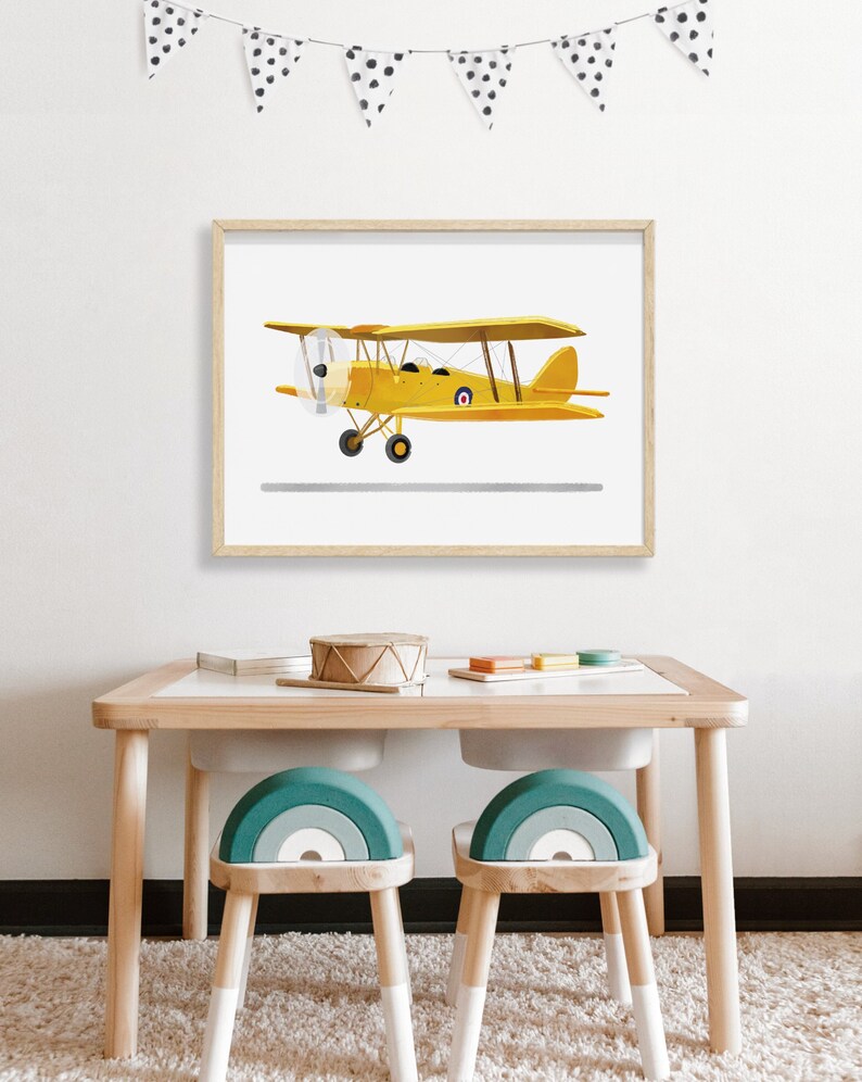 Airplane Print Aircraft Wall Art Plane Printable Aviation - Etsy