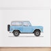 Set of 6 Vintage Baby Blue Vehicle Prints, Boys Room Decor, Retro Car ...