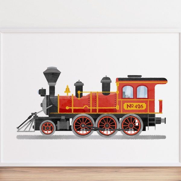 Steam Engine Train Train Poster - Etsy