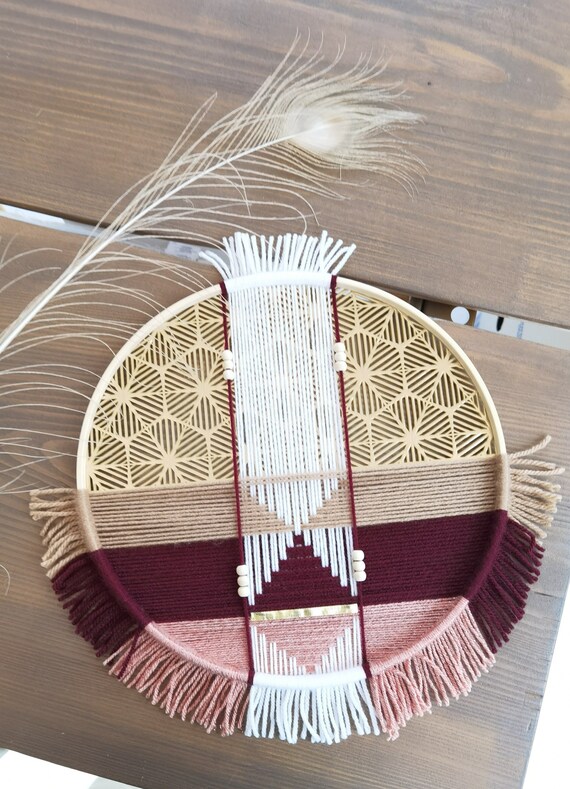 Aztec Weaving Wood Circle | Etsy