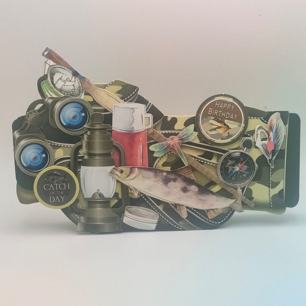 Fishing Card - Etsy UK