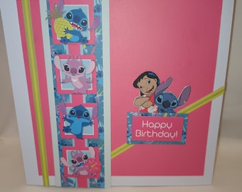 Lilo Stitch Birthday Card - Etsy UK